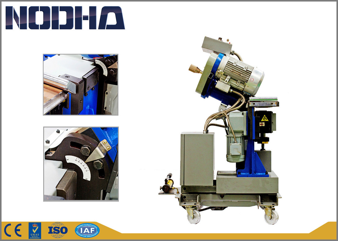 8 To 60mm Thick Portable Plate Beveling Machine Vertical Facing D X Type